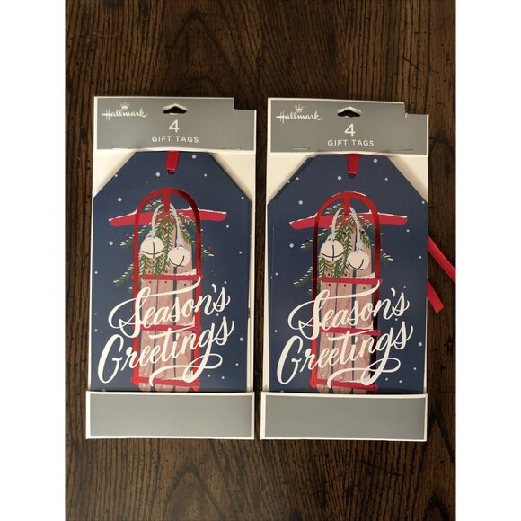 Hallmark | Holiday | Lot Of 2 Packs Hallmark Gift Tags Seasons ...